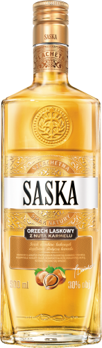 Stock Saska Hazelnut With Caramel Vodka Alc.30% 500Ml Food Plus Shop online